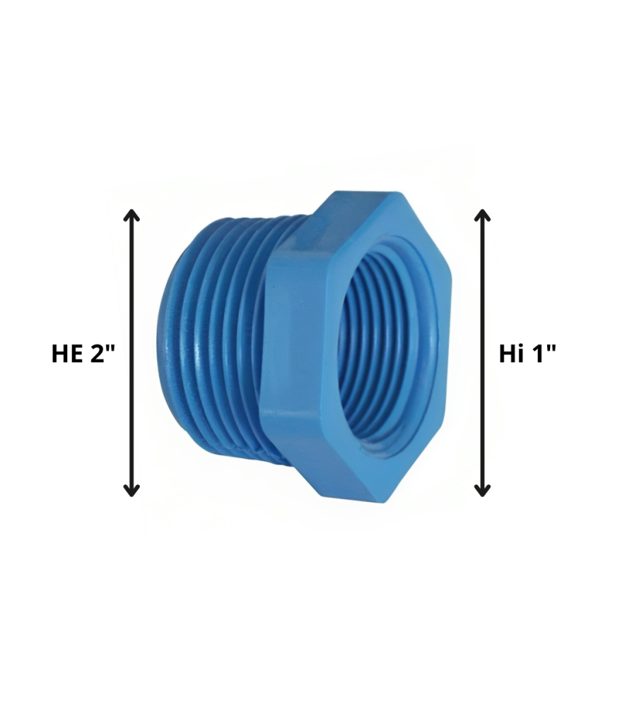 Bushing Pvc He Hi 2" X 1 " - Socodima.cl