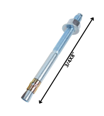 Perno Anclaje C/tuerca (19) 3/4 X 8 - Socodima.cl