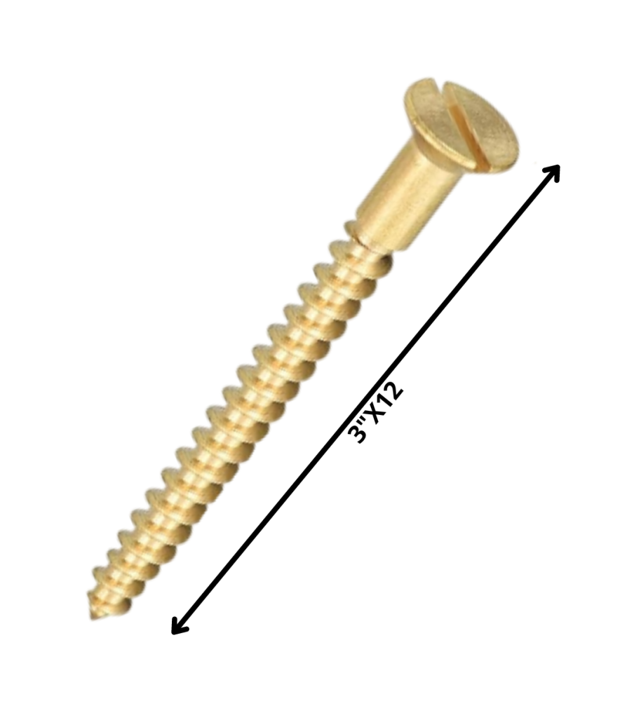 Tornillo Madera Cabeza Plana 3 X 12 - Socodima.cl