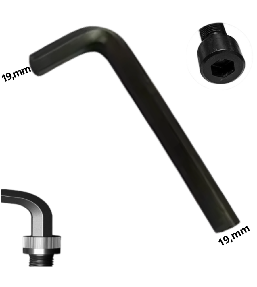 Llave Allen Hexagonal Tipo L Cr-v 19,0 Mm - Socodima.cl