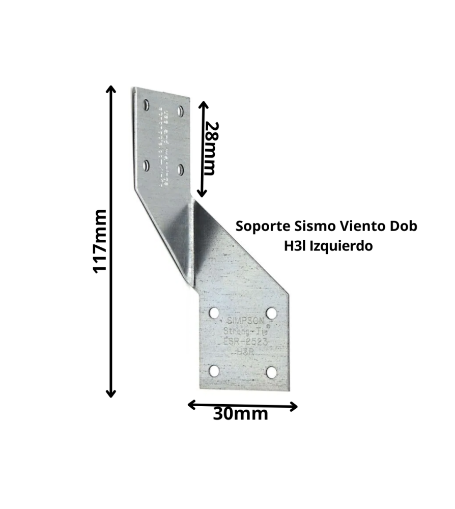 Conector Artesanal Soporte Viga En Bruto De 2x6-12 - Socodima.cl