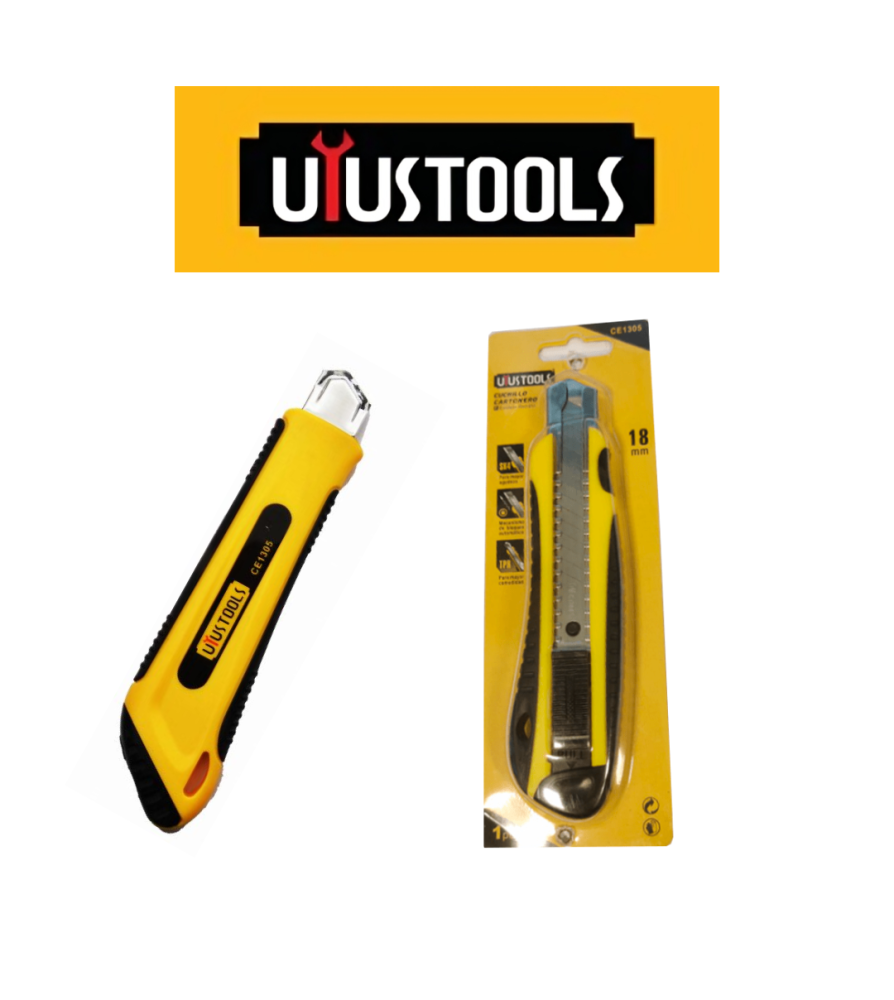 Cuchillo Cartonero Uyustools 18 Mm Ce1305 - Socodima.cl