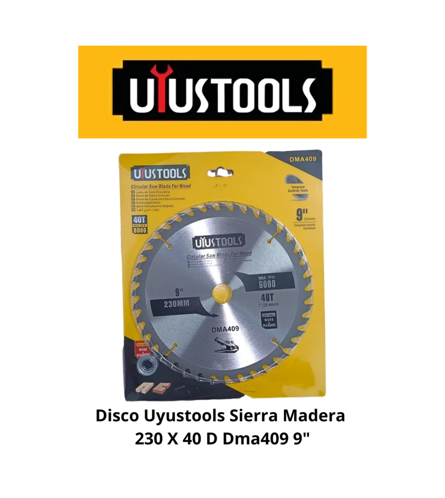 Disco Uyustools Sierra Madera 230 X 40 D Dma409 9" - Socodima.cl