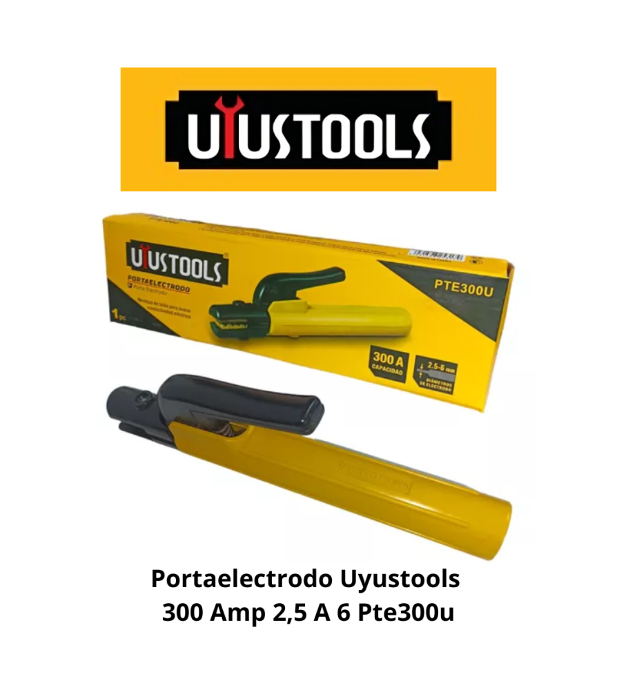 Portaelectrodo Uyustools 300 Amp 2,5 A 6 Pte300u - Socodima.cl