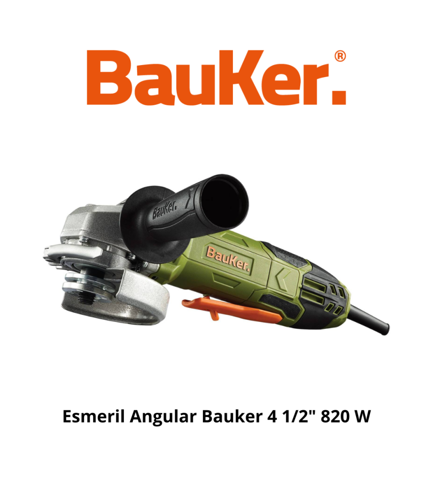 Esmeril Angular Bauker 4 1/2" 820 W - Socodima.cl