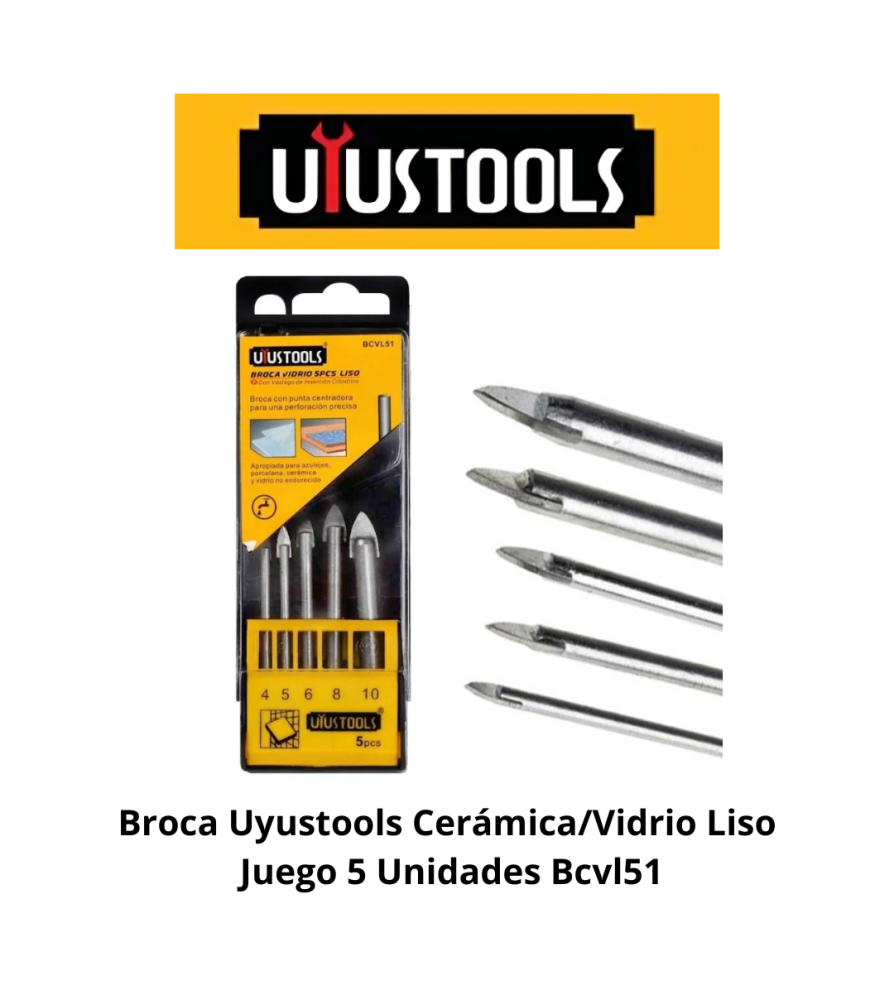 Broca Uyustools P/madera Juego 8 Unidades Bcm805 - Socodima.cl