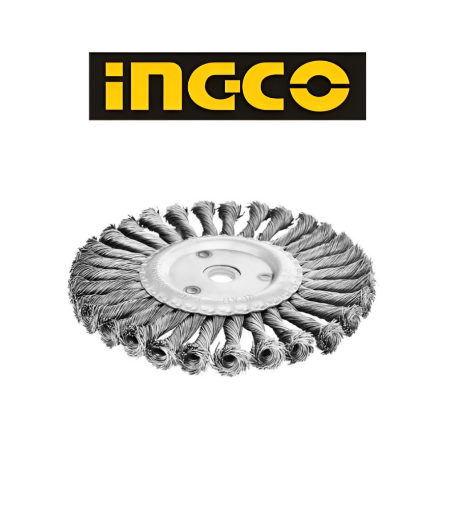 Grata Ingco Circular Acero Trenzado 150 Mm Wb5150 - Socodima.cl