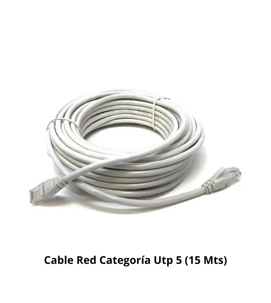 Cable Red Categoria Utp 5 (15 Mts) - Socodima.cl