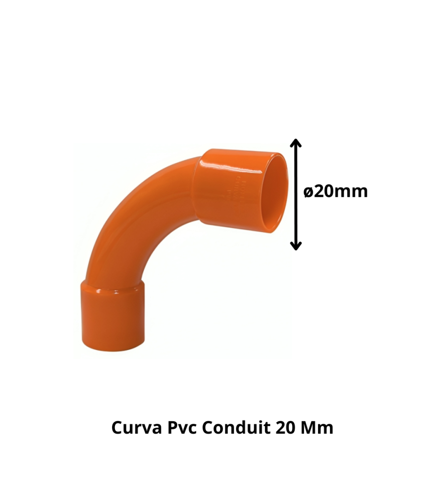 Curva Pvc Conduit 20 Mm - Socodima.cl