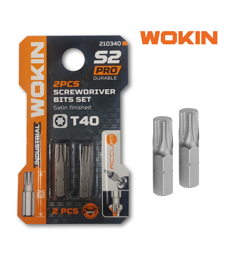 Punta Atornillador Wokin Torx 25mm T40 2 Pcs - Socodima.cl