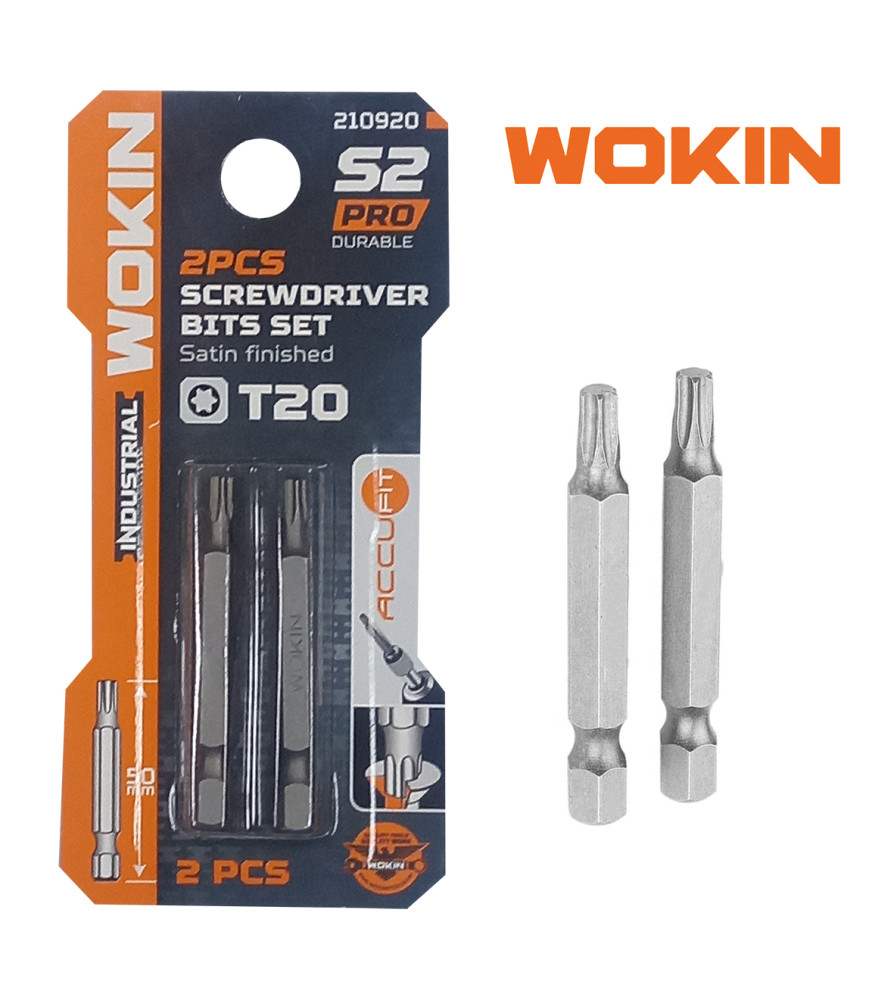 Punta Atornillador Wokin Torx 50mm T20 2 Pcs - Socodima.cl
