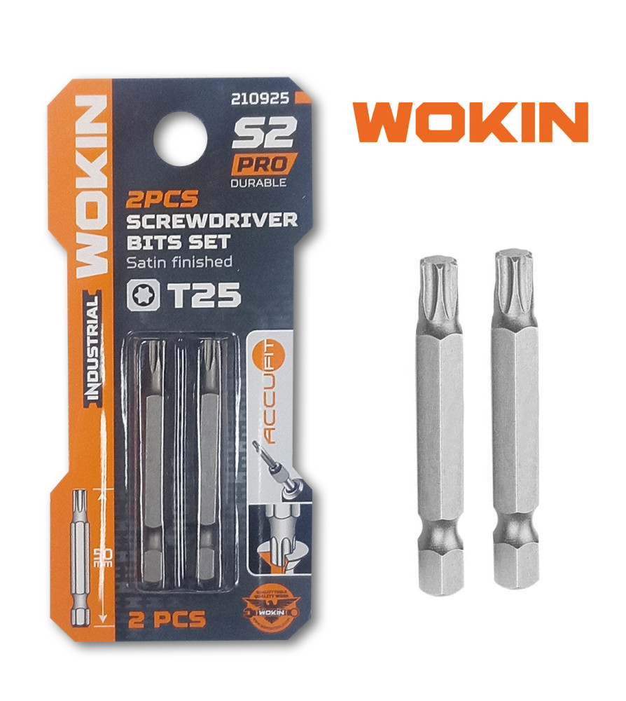 Punta Atornillador Wokin Torx 50mm T25 2 Pcs - Socodima.cl