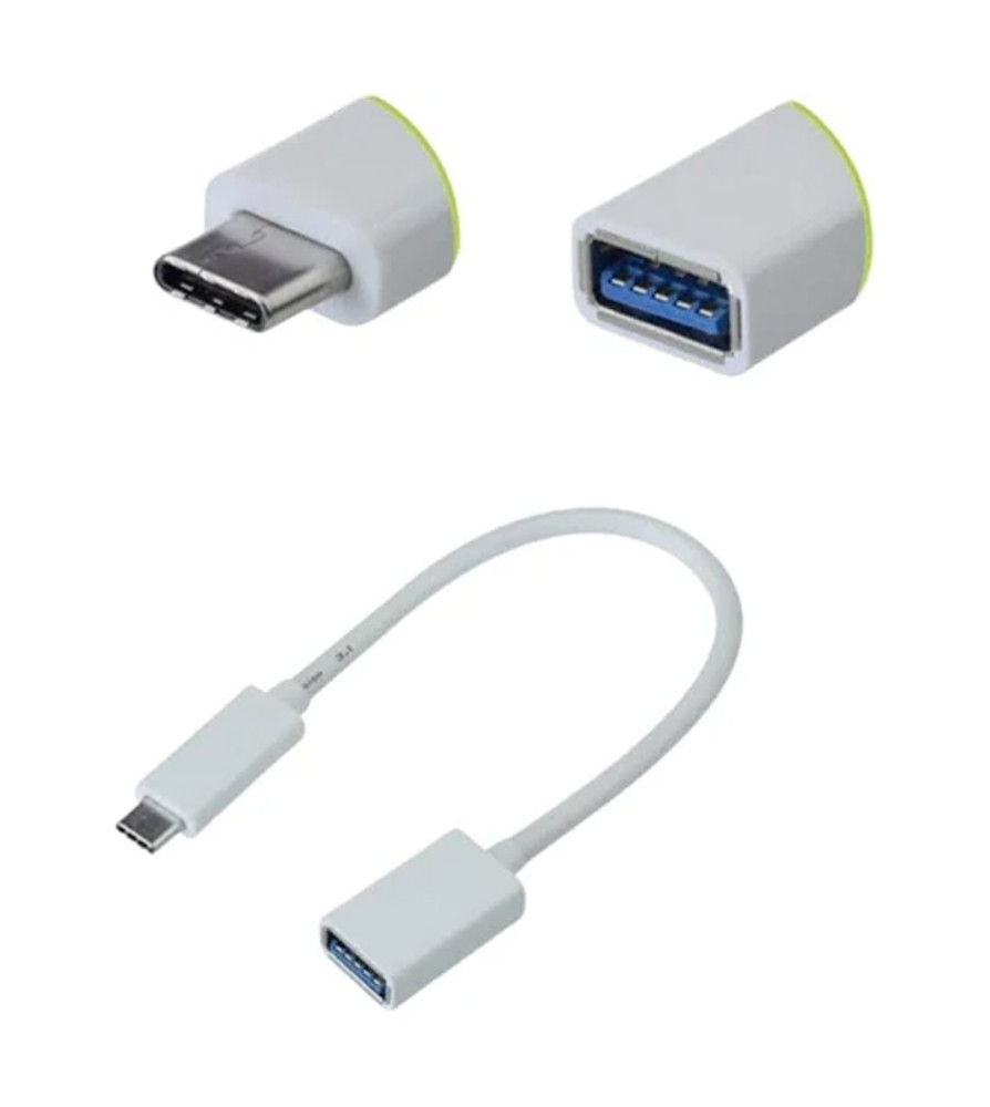 CABLE USB 2.0 MACHO TIPO C A HEMBRA USB TIPO A OTG