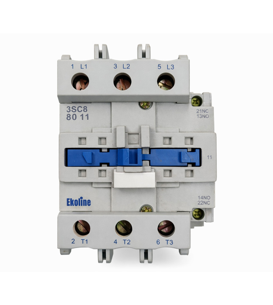 CONTACTOR EKOLINE TRIFASICO 110 A AC3 80 A