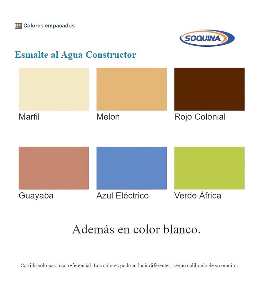 Esmalte Al Agua Constructor 1 Galon Melon - Socodima.cl