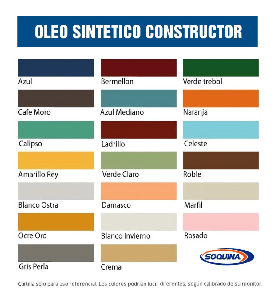 Oleo Soquina Constructor 1/4 Gl Verde Trebol - Socodima.cl