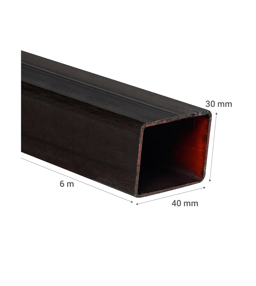 Perfil Cuadrado 50 X 50 X 3,0 (25,50 Kg/barra) - Socodima.cl